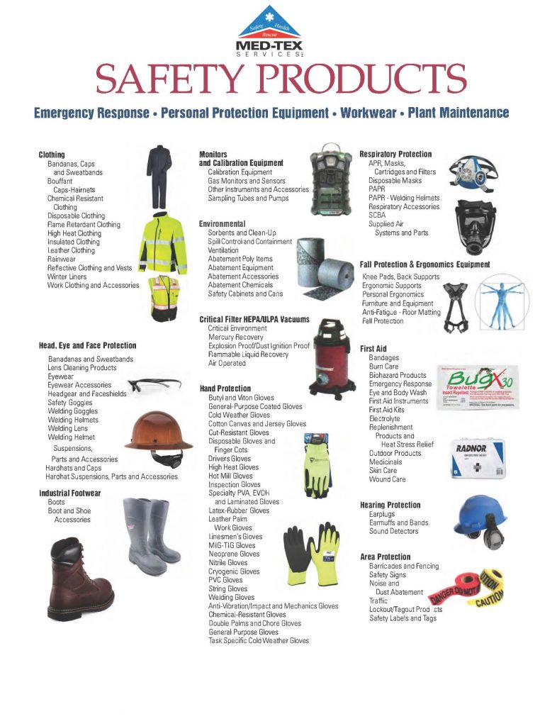 What Safety Equipment Should Be In The Workplace? | Med-Tex Services